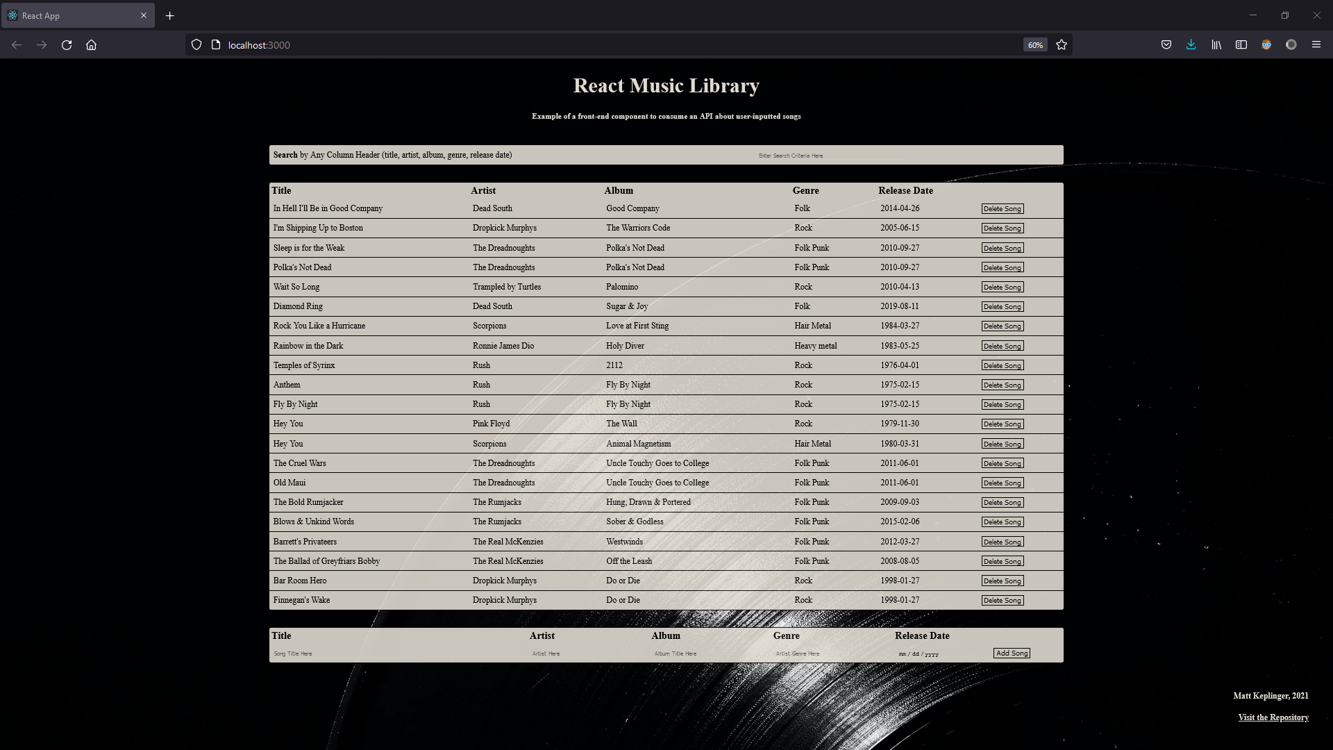 GitHub - matthewkeplinger/music-library-frontend: A React frontend to ...
