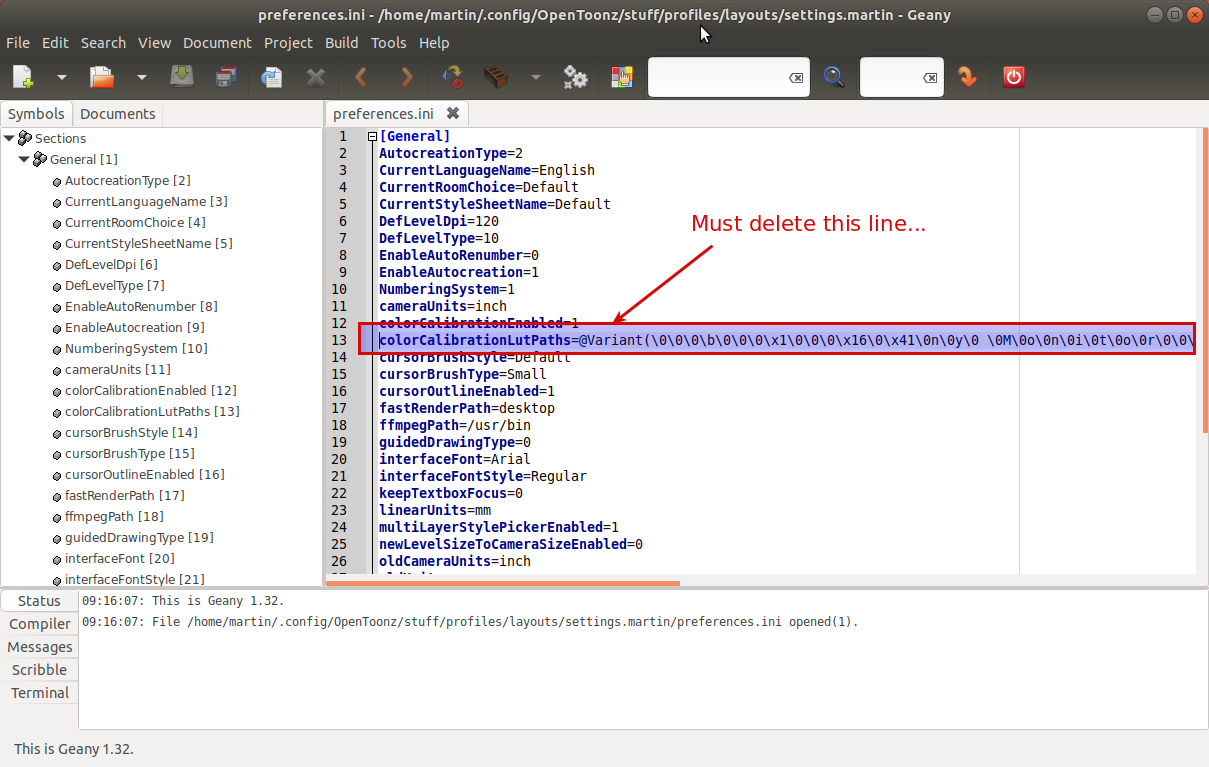 Invalid value for Color Calibration path preference causes crash on startup · Issue #3258 ...