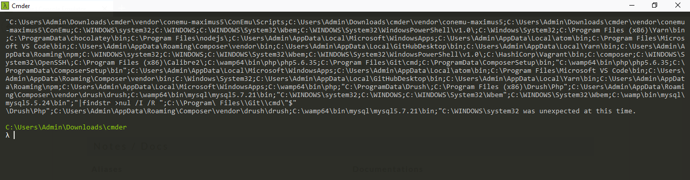 Cmder issue in Windows 10 · Issue #1913 · cmderdev/cmder · GitHub