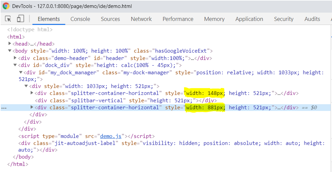 Resizing Issue With The Splitbar Horizontal · Issue 19 · Node Projectsdock Spawn Ts · Github