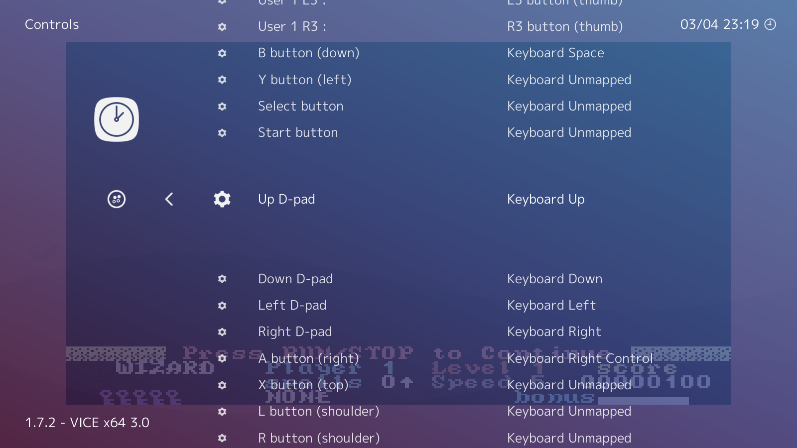 Up arrow (keyboard) assigned to RUN/STOP · Issue #15 · libretro/vice ...