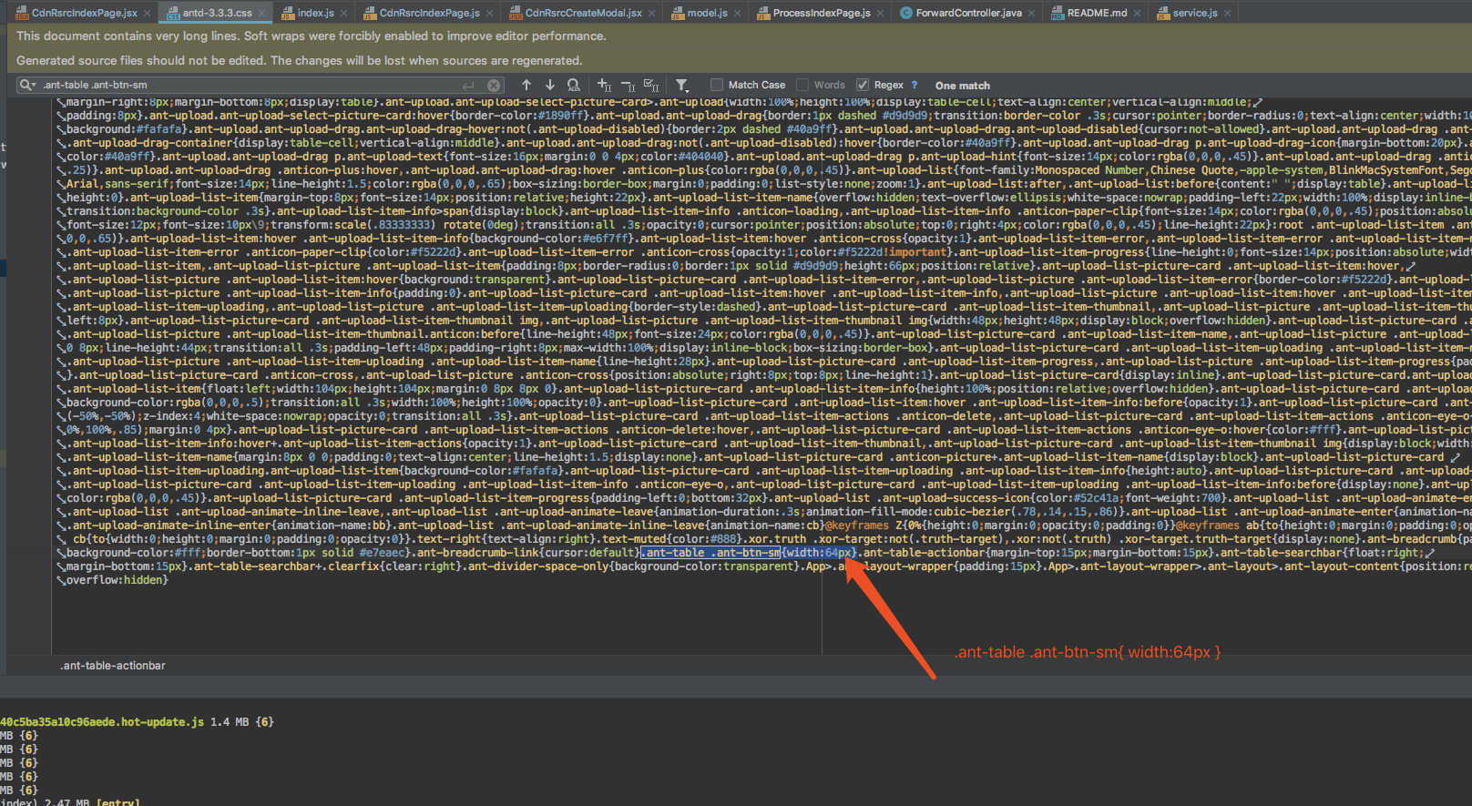 Why small buttons are 64 pixels wide in tables ？ · Issue #249 · react-component/table · GitHub