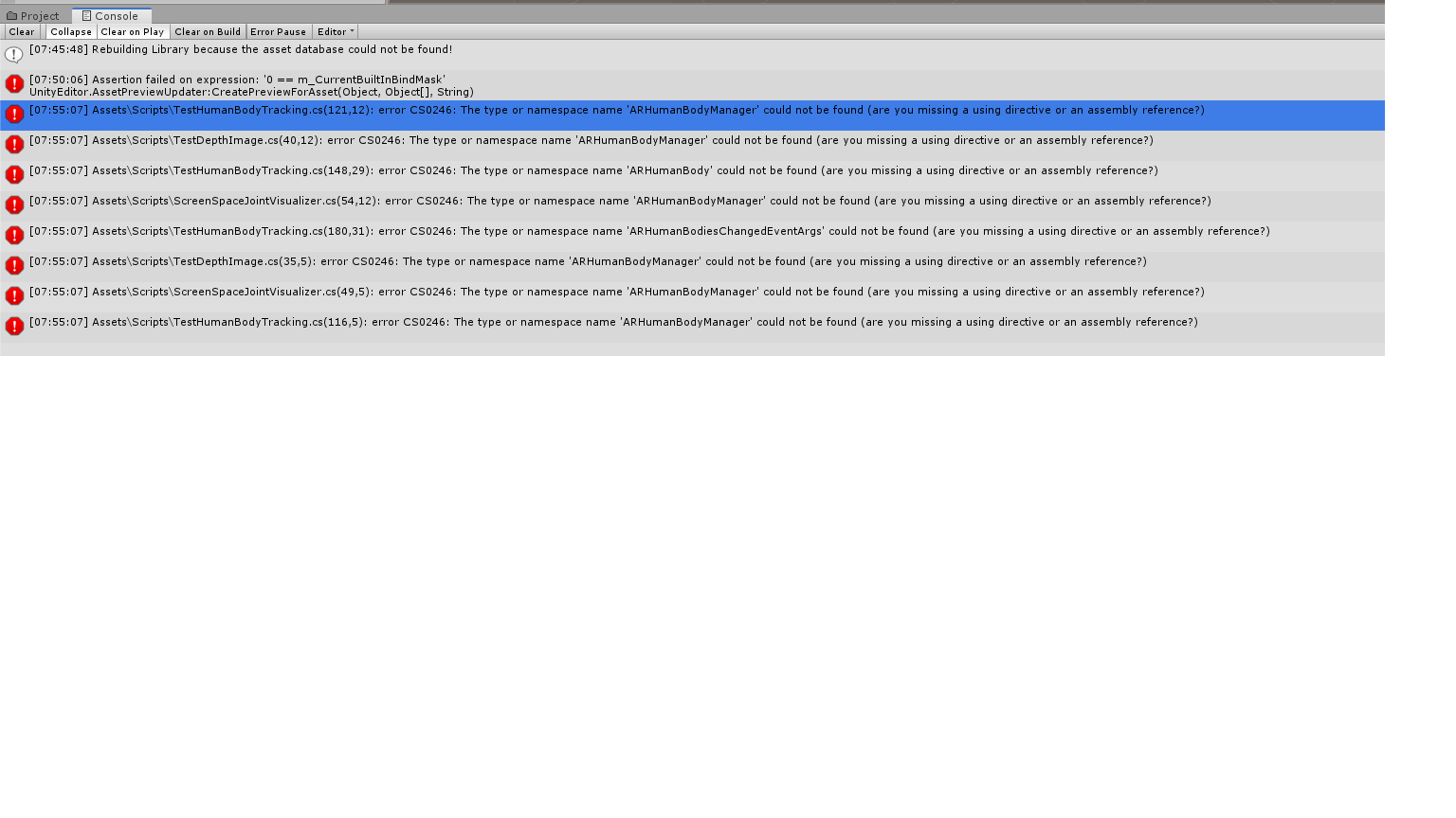 ARF2.1 Branch holds ARF2.2. When downgraded errors · Issue #191 · Unity-Technologies ...