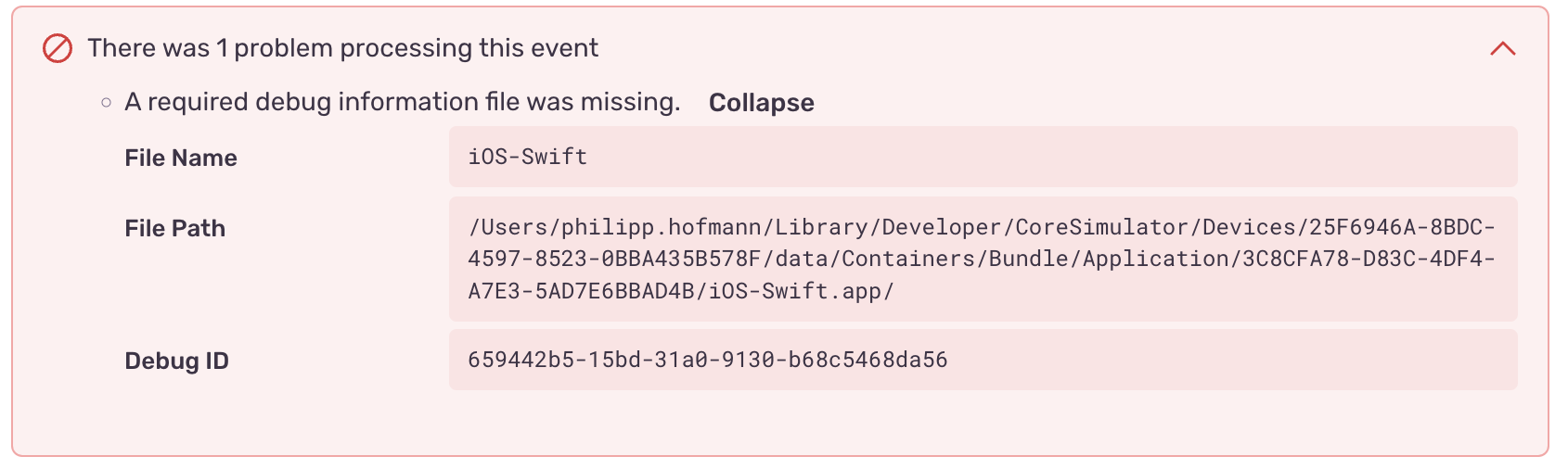 Sentry complains missing debug info for events from DEBUG builds · Issue #2801 · getsentry ...