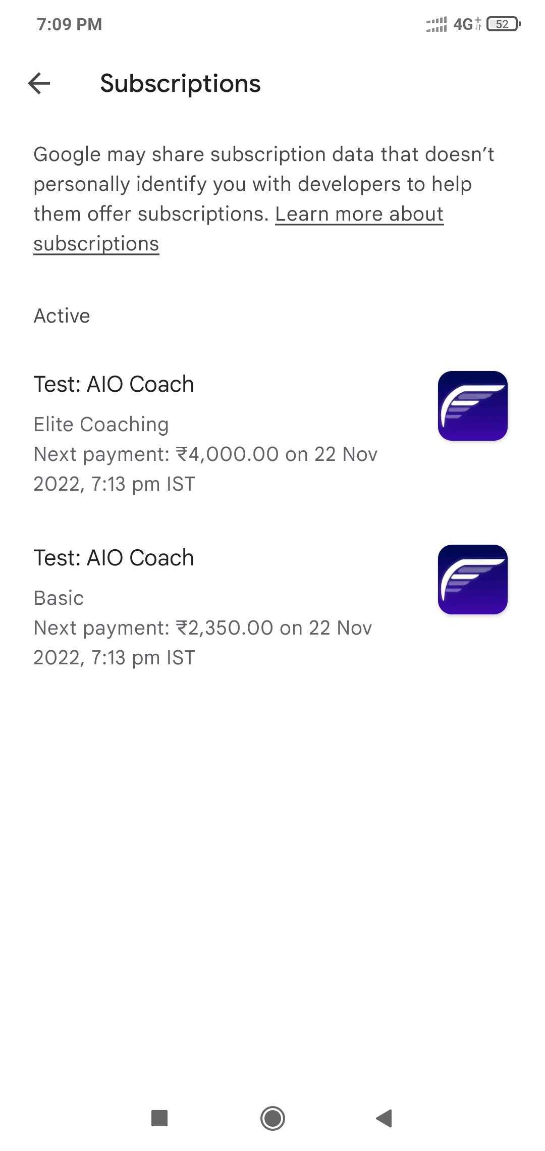 When we upgrade from downgraded plan, Then the both plan elite and ...