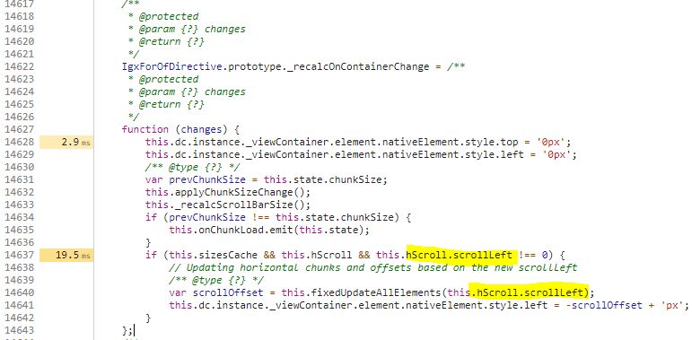 Multiple reflow per rendered row · Issue #5078 · IgniteUI/igniteui-angular · GitHub