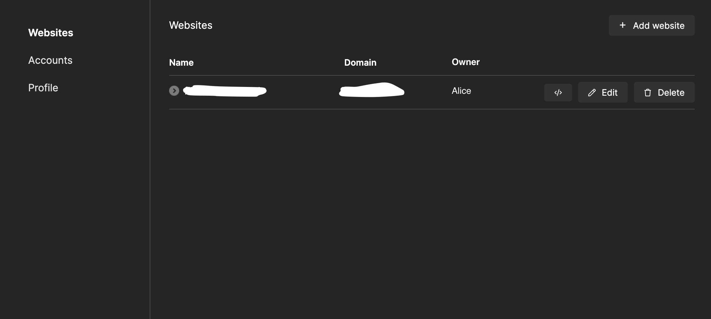 Administrator See And Edit Websites Of Other Users In Settings · Issue 687 · Umami Software