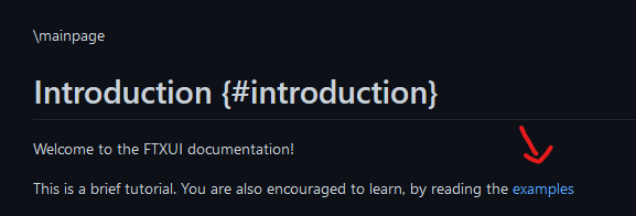 Examples link in the Intoduction tutorial leads to 404 page. · Issue #416 · ArthurSonzogni/FTXUI ...