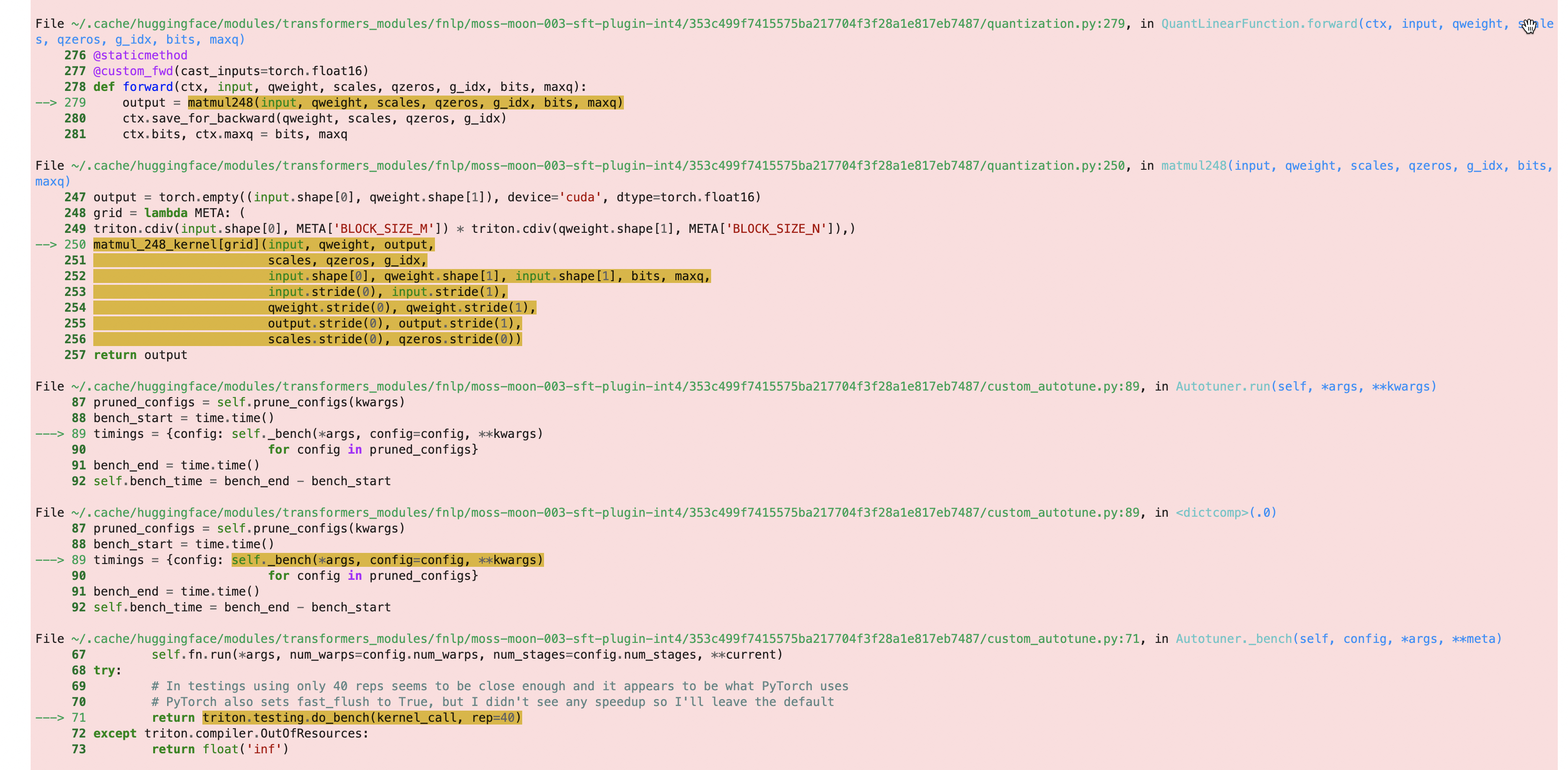 [moss-moon-003-sft-plugin-int4] 跑示例中的插件模型代码报错 · Issue #170 · OpenMOSS ...