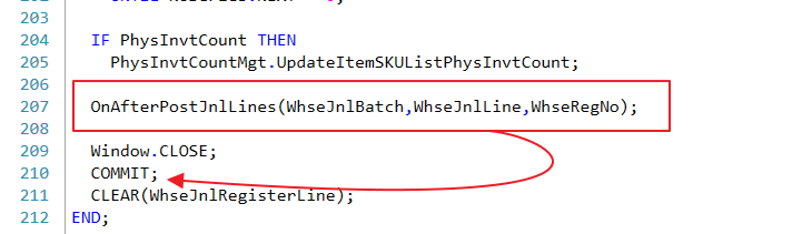[Event Change] Codeunit 7304 Whse. Jnl.-Register Batch Event -OnAfterPostJnlLines · Issue #2004 ...