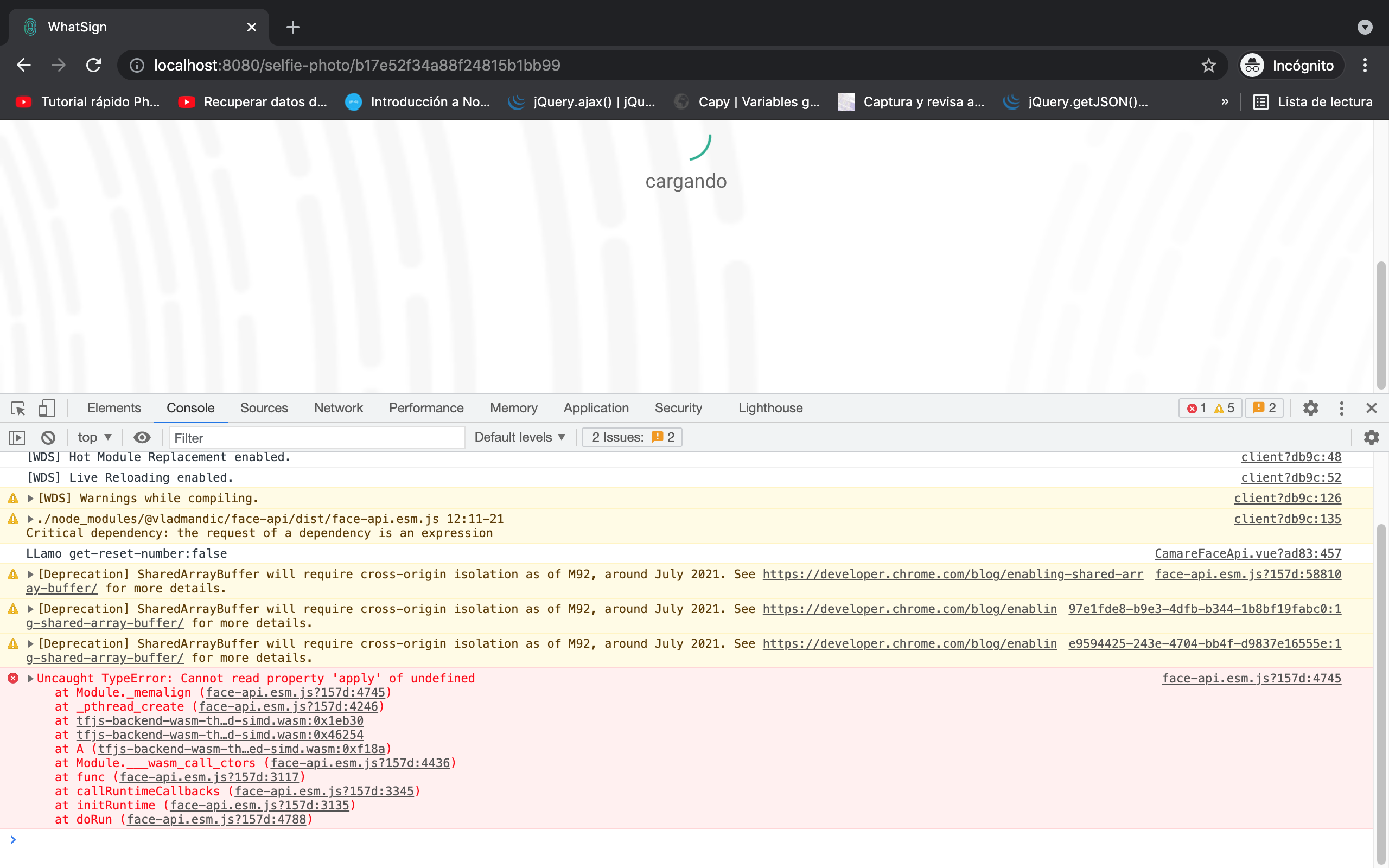 faceapi is working for me on desktop but not on mobile · Issue #57 ...
