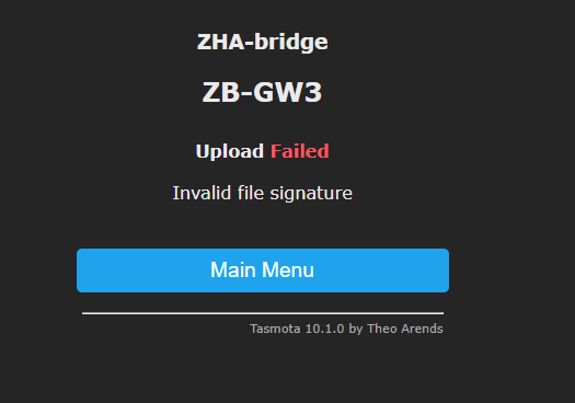 ZB Firmware OTA - Invalid Signature · Issue #3 · vahempio/Tasmota-for-eWeLink · GitHub