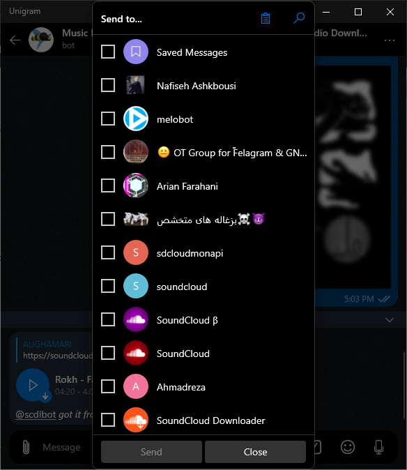 In Send To Menu Buttons Are Not Clickable Under Header · Issue 1667 · Unigramdevunigram · Github 
