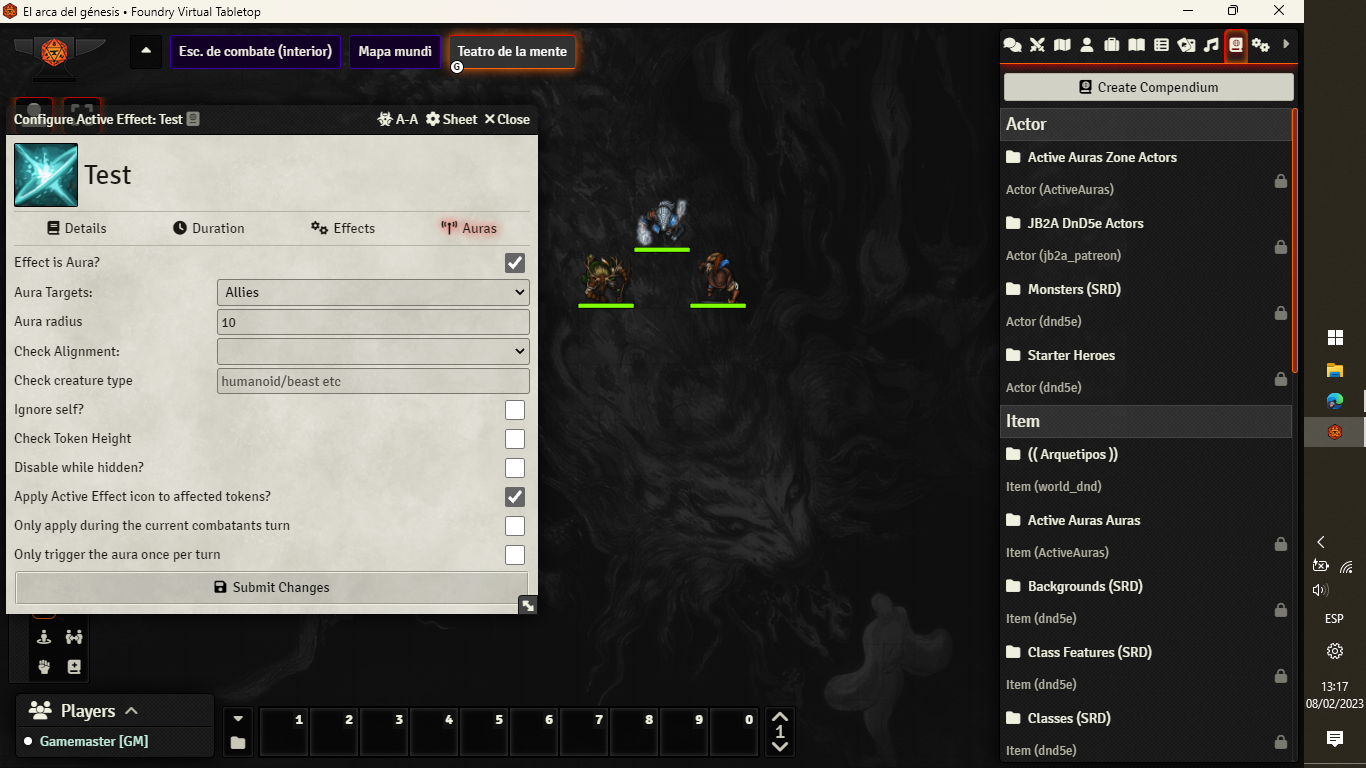 Effects do not spread to nearby tokens within the aura · Issue #266 · kandashi/Active-Auras · GitHub