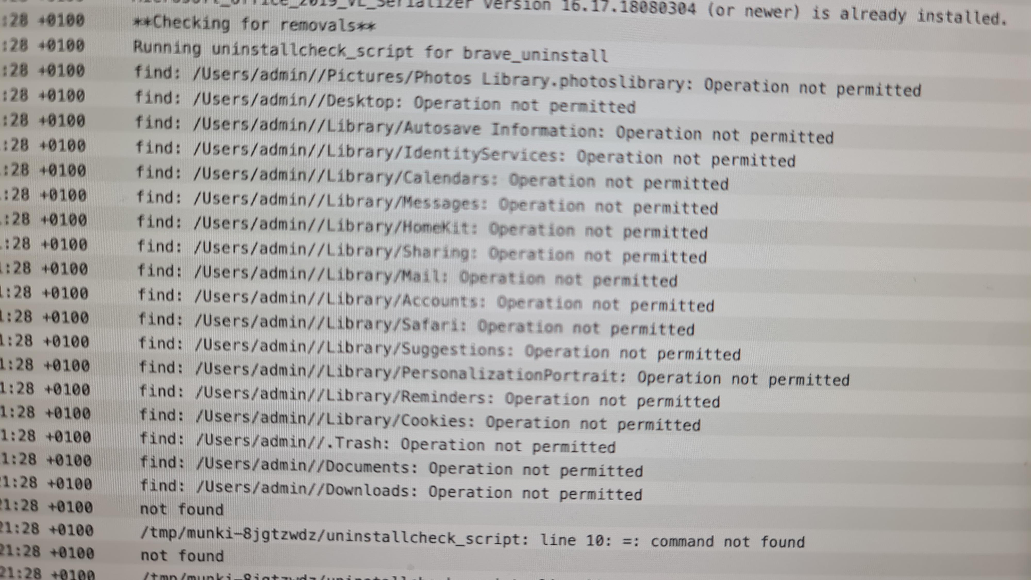 Munki uninstall check script · Issue #1103 · munki/munki · GitHub
