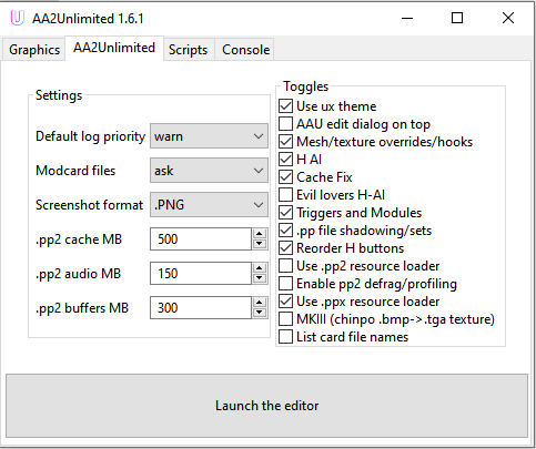 White screen · Issue #307 · aa2g/AA2Unlimited · GitHub