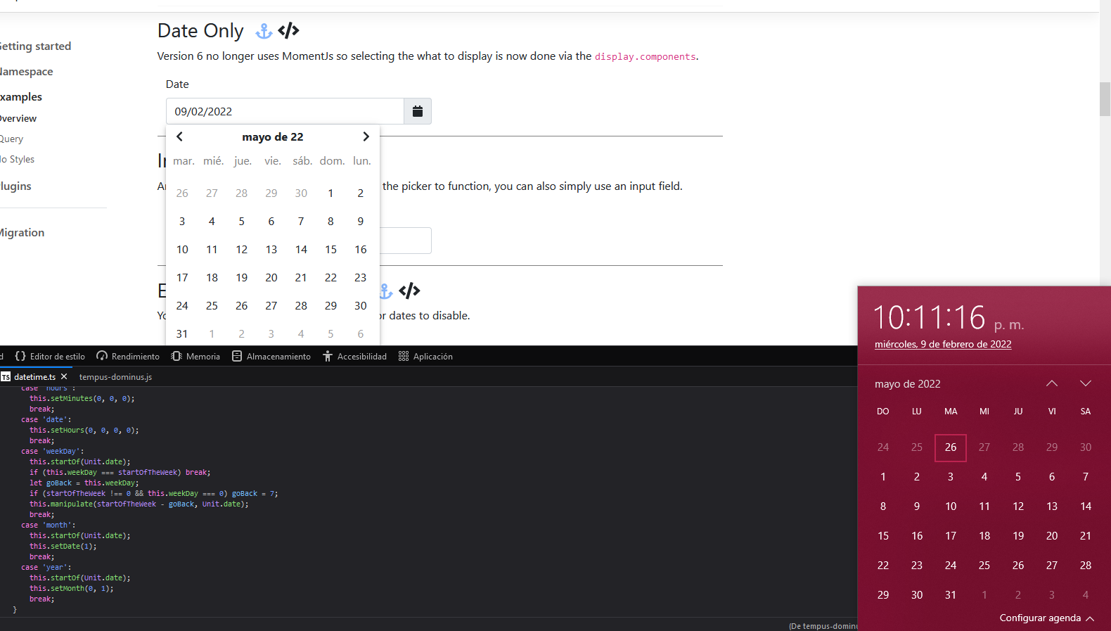 Wrong calendar rendering when startOfTheWeek: 1 · Issue #2473 · Eonasdan/tempus-dominus · GitHub