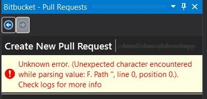 Create New Pull Request unknown error · Issue #51 · MistyKuu/bitbucket-for-visual-studio · GitHub