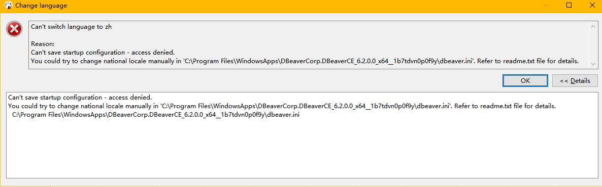 can't change language en to zh in DBeaver 6.20 CE · Issue #6681 · dbeaver/dbeaver · GitHub