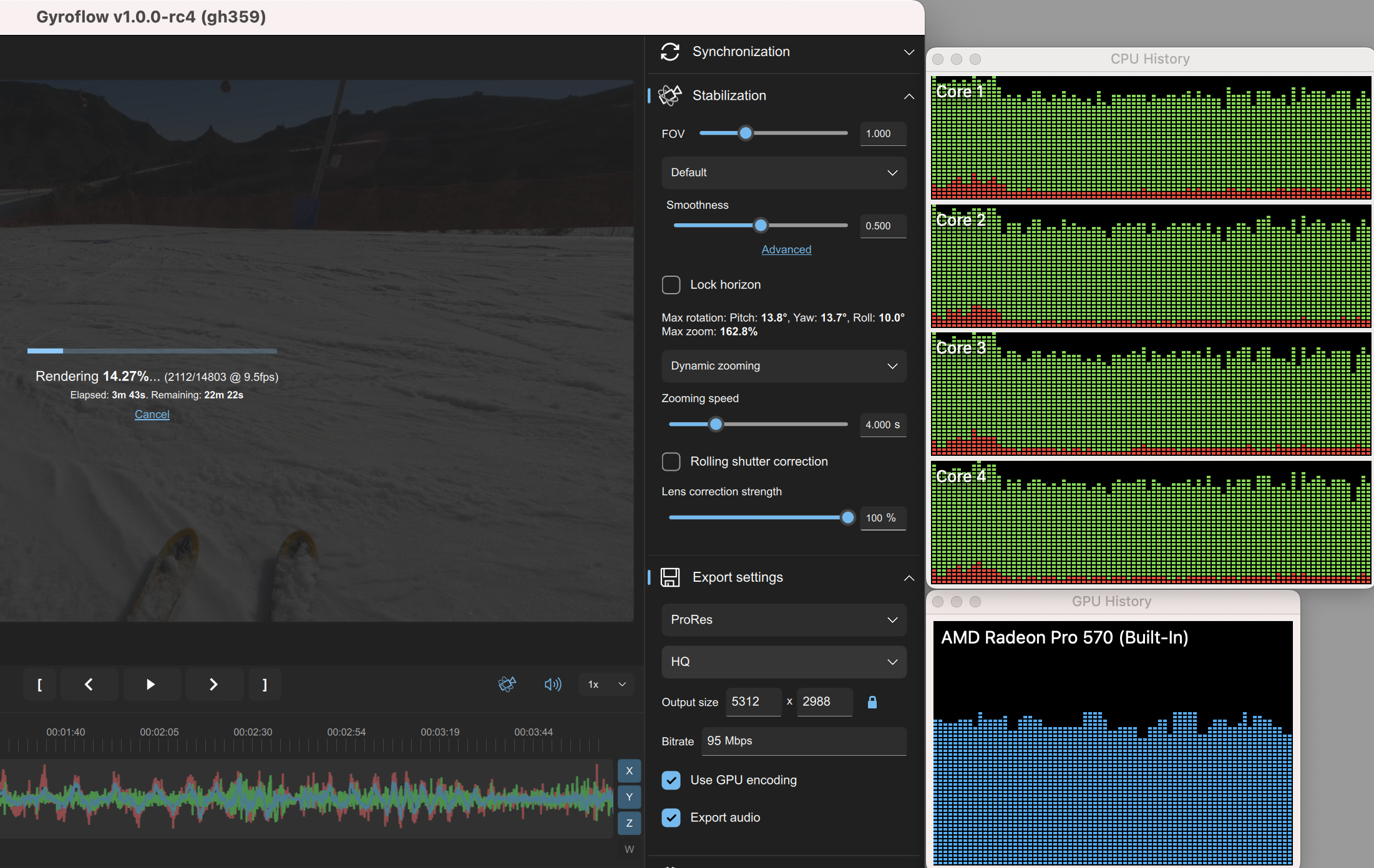 No GPU acceleration on Mac OS? · Issue #258 · gyroflow/gyroflow · GitHub