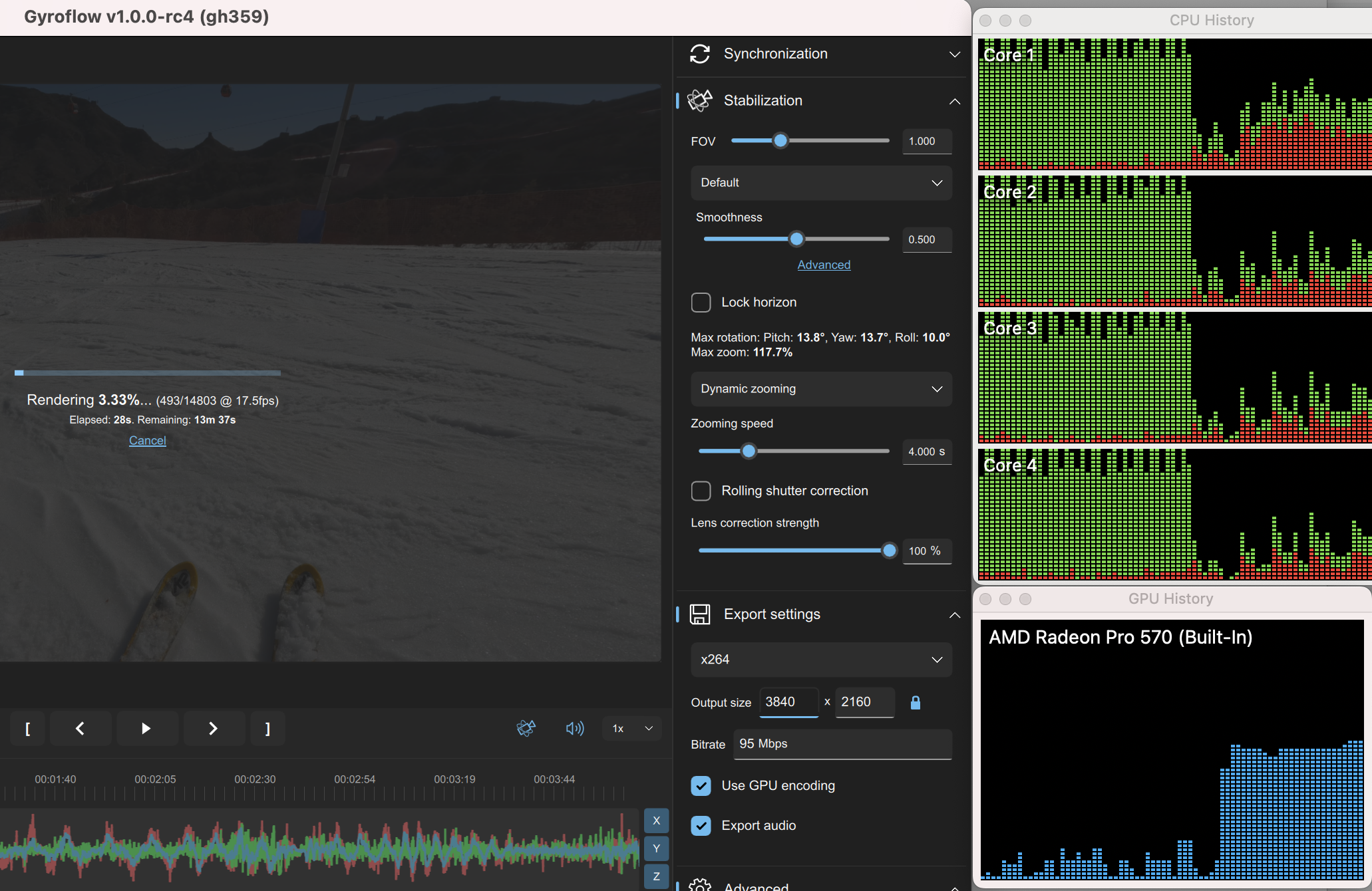 No GPU acceleration on Mac OS? · Issue #258 · gyroflow/gyroflow · GitHub