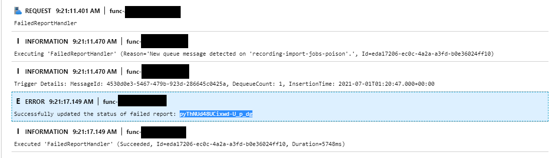 Invocation Added To Poison Queue With No Errors Warnings Or Exceptions · Issue 7518 · Azure