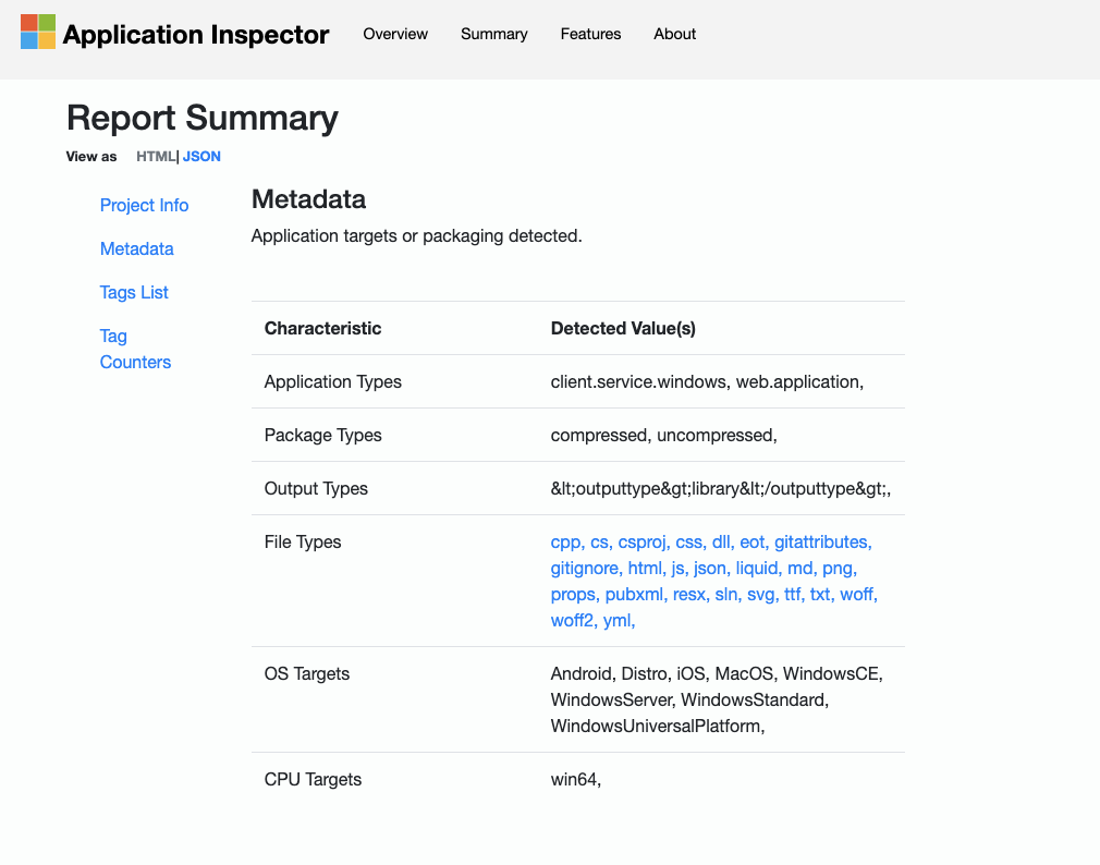Unrendered Html Character Codes In Html Reports · Issue 297 · Microsoft Applicationinspector