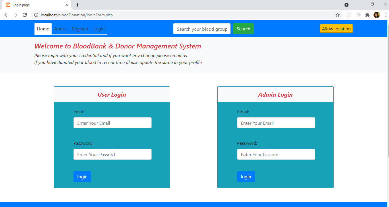 GitHub - abhayjha062/bloodDonation-Management-System: It's a simple app ...