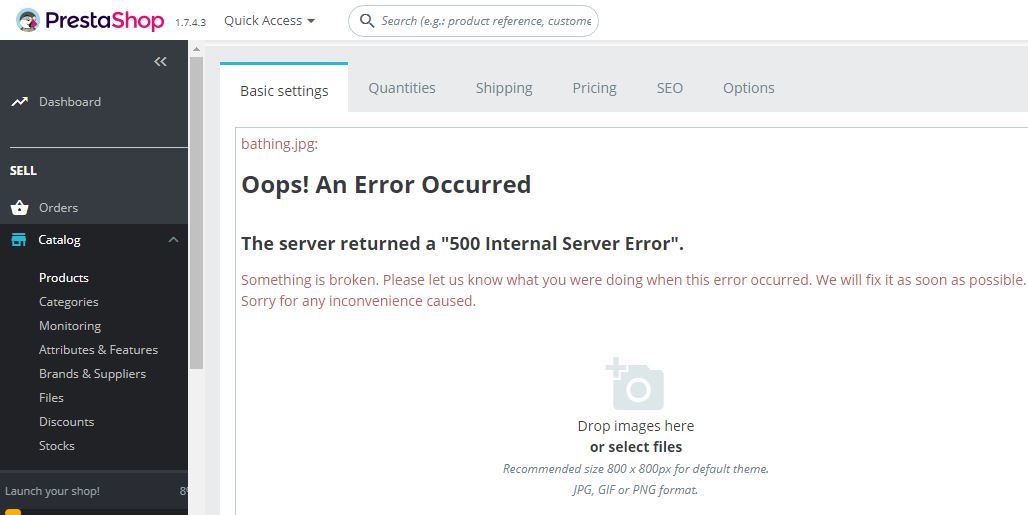 Unable to upload image file on Product (PrestaShop 1.7.4.3) · Issue #11002 · PrestaShop ...