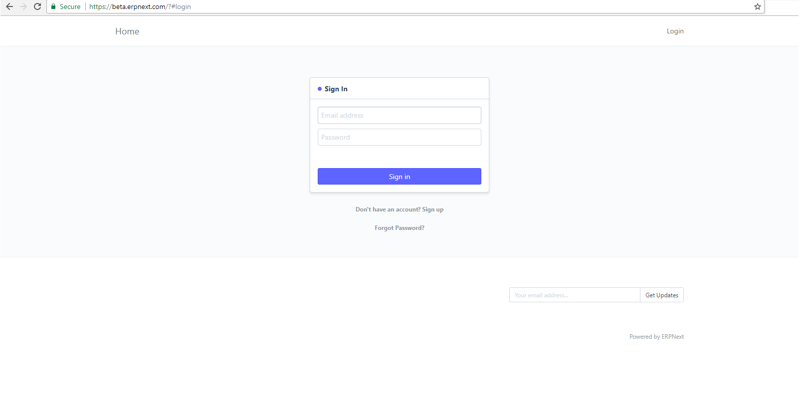 beta.erpnext.com asking for login id & password · Issue #10780 · frappe/erpnext · GitHub