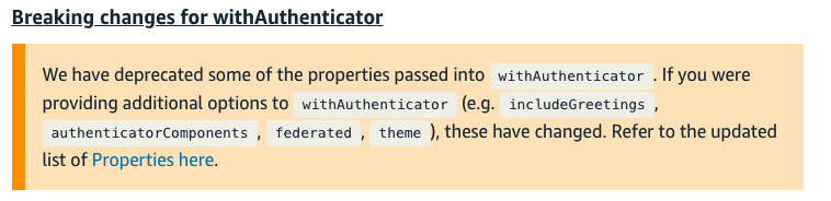 [missing-page] Updated list of authenticator properties · Issue #4005 · aws-amplify/docs · GitHub
