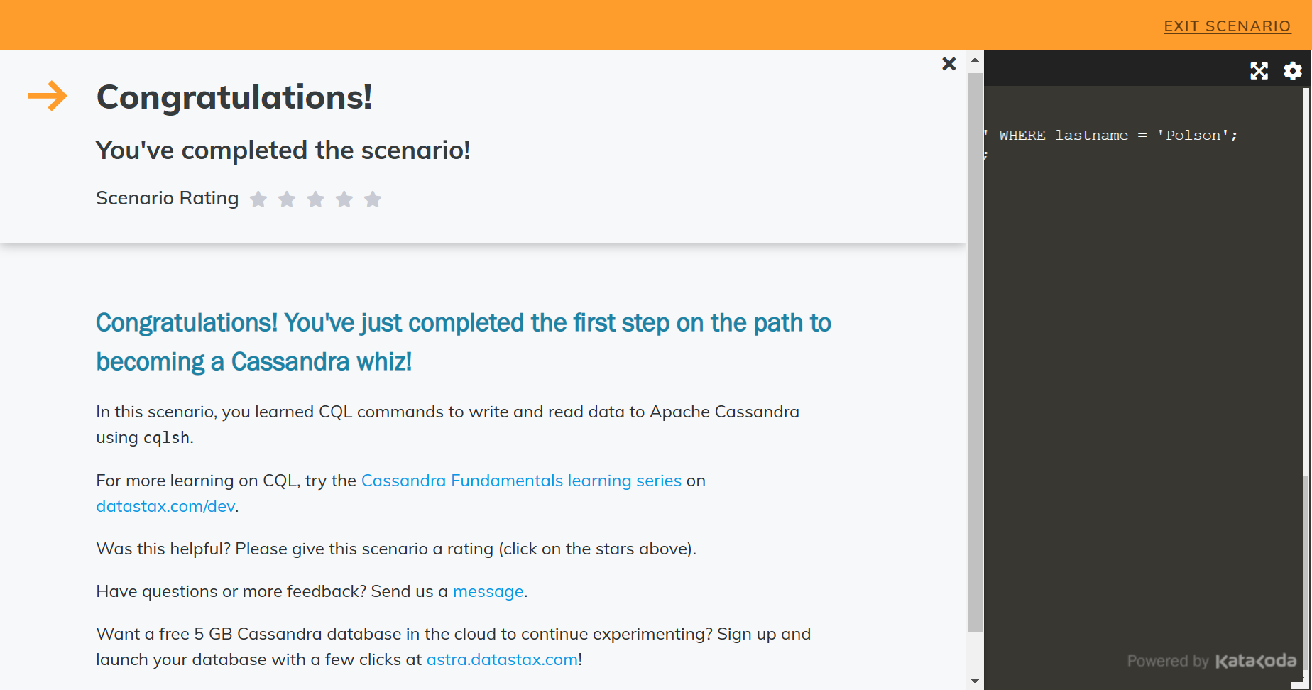 [HW] Rebecca Zee · Issue #474 · datastaxdevs/workshop-introduction-to-nosql · GitHub