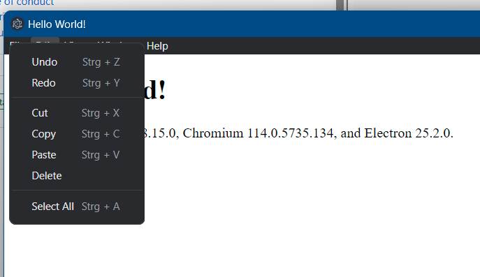 [Bug]: Windows: Menu drop downs overlap application menu · Issue #38991 · electron/electron · GitHub