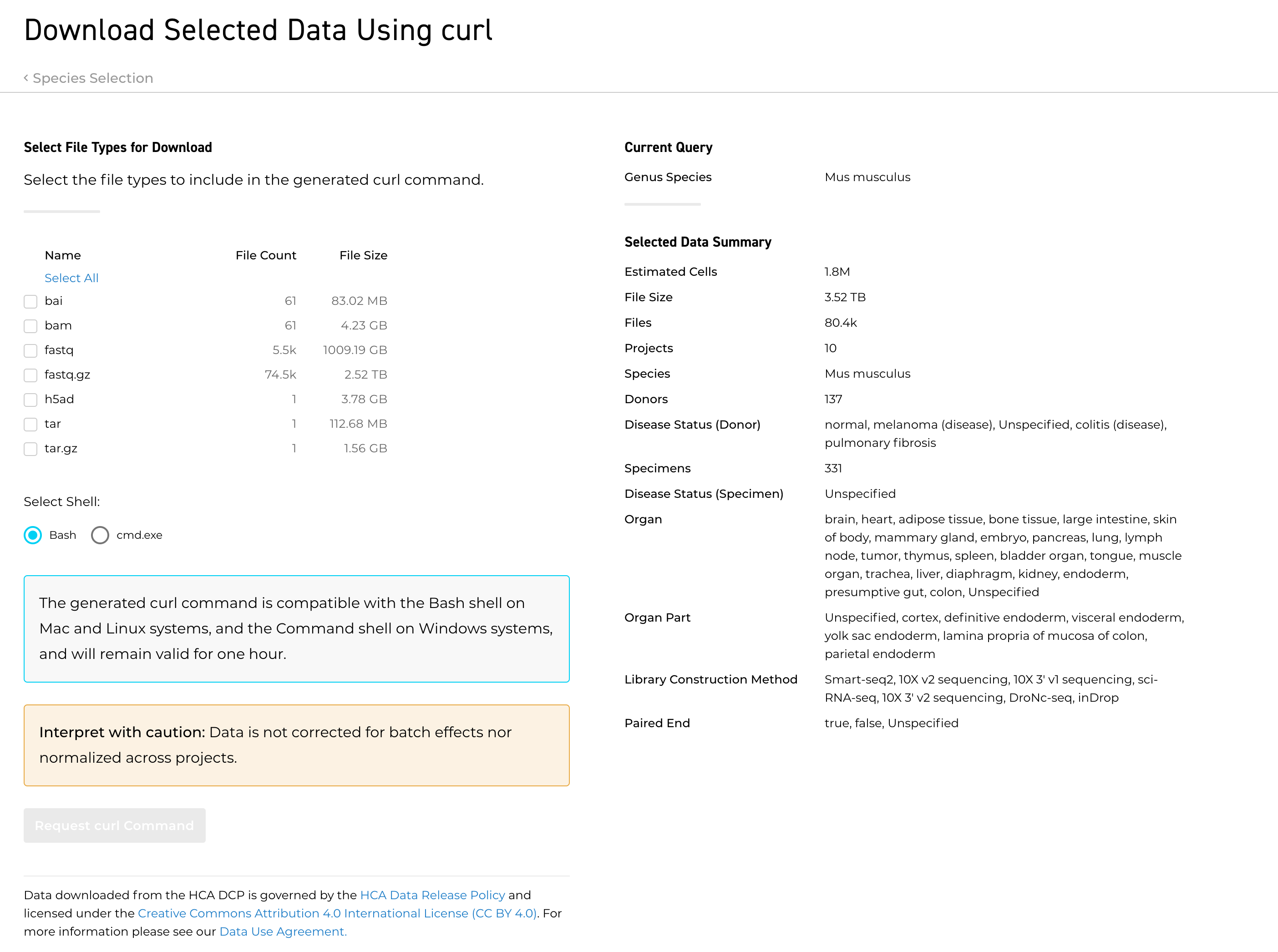 Warn that data is not normalized on bulk download · Issue #1677 · DataBiosphere/data-browser ...
