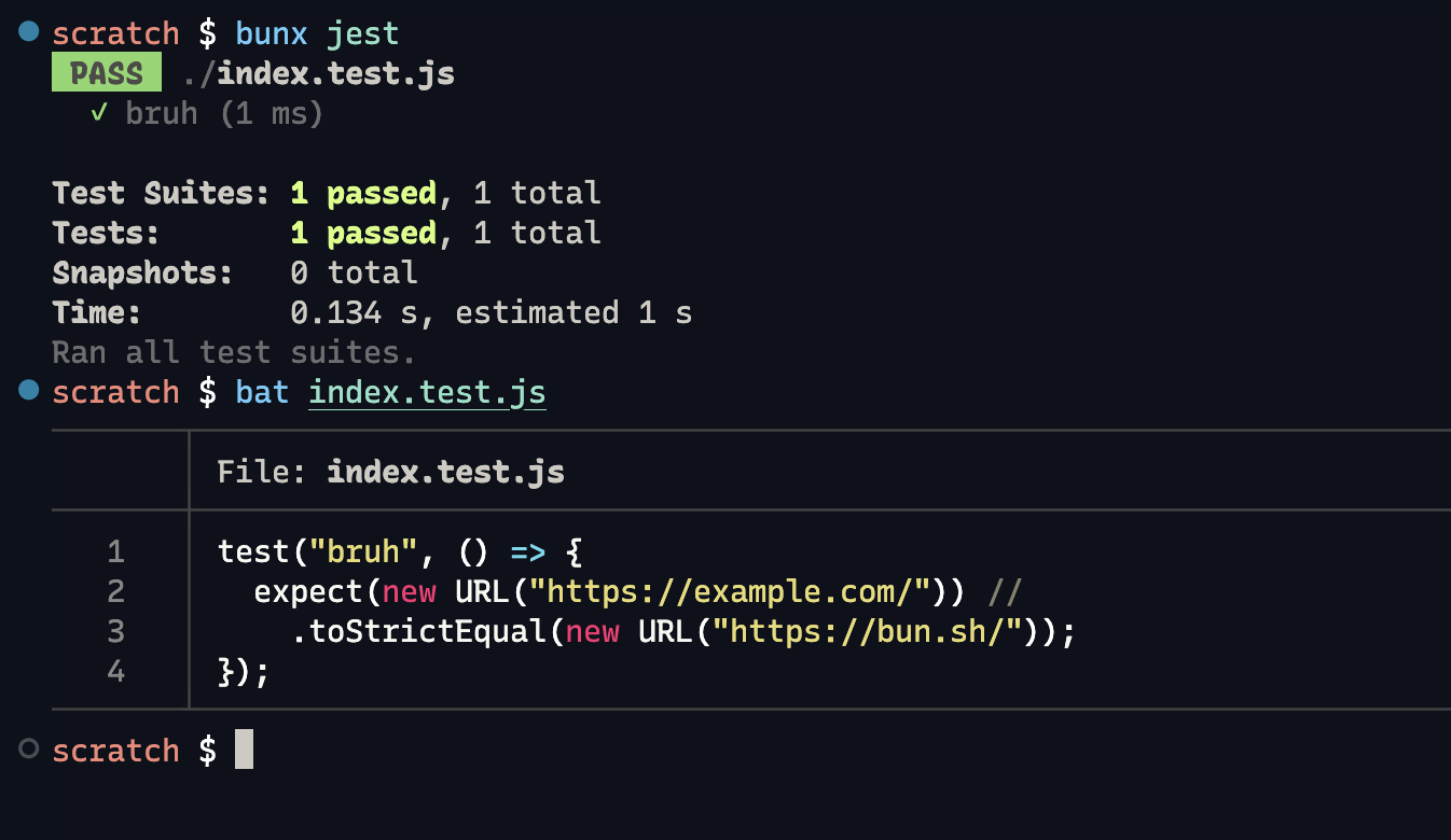 `deepEquals` returns `true` for different URLs. · Issue #4089 · oven-sh/bun · GitHub