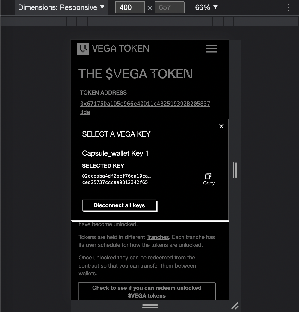 Vega wallet key unnecessarily truncated · Issue #853 · vegaprotocol/frontend-monorepo · GitHub