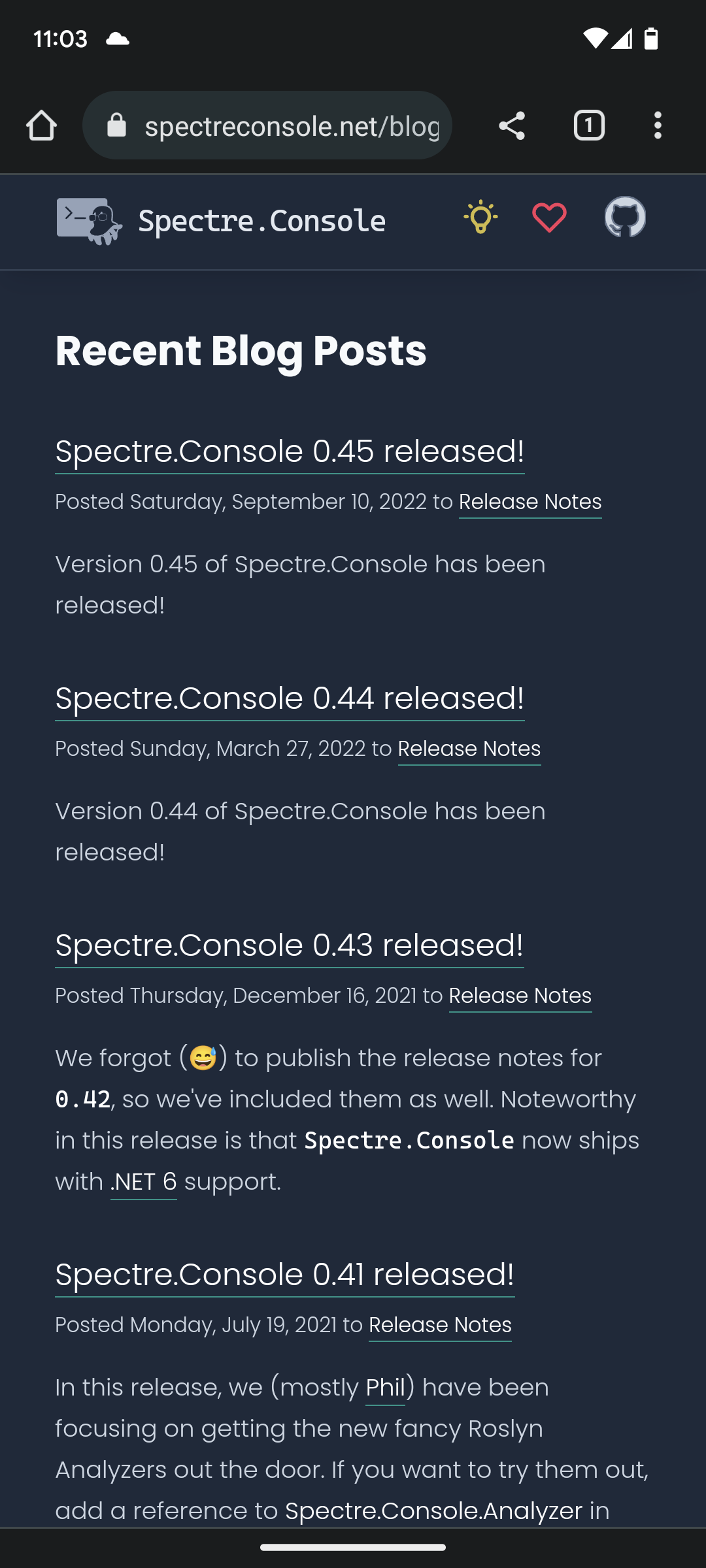 Recent Blog Posts have incorrect post date · Issue #962 · spectreconsole/spectre.console · GitHub