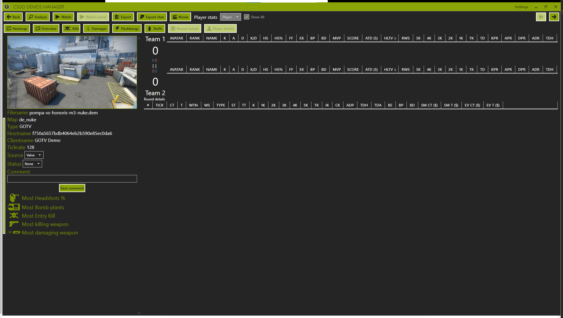Can't analyze demo from Snow Sweet Snow 1 Regionals · Issue #491 · akiver/cs-demo-manager · GitHub