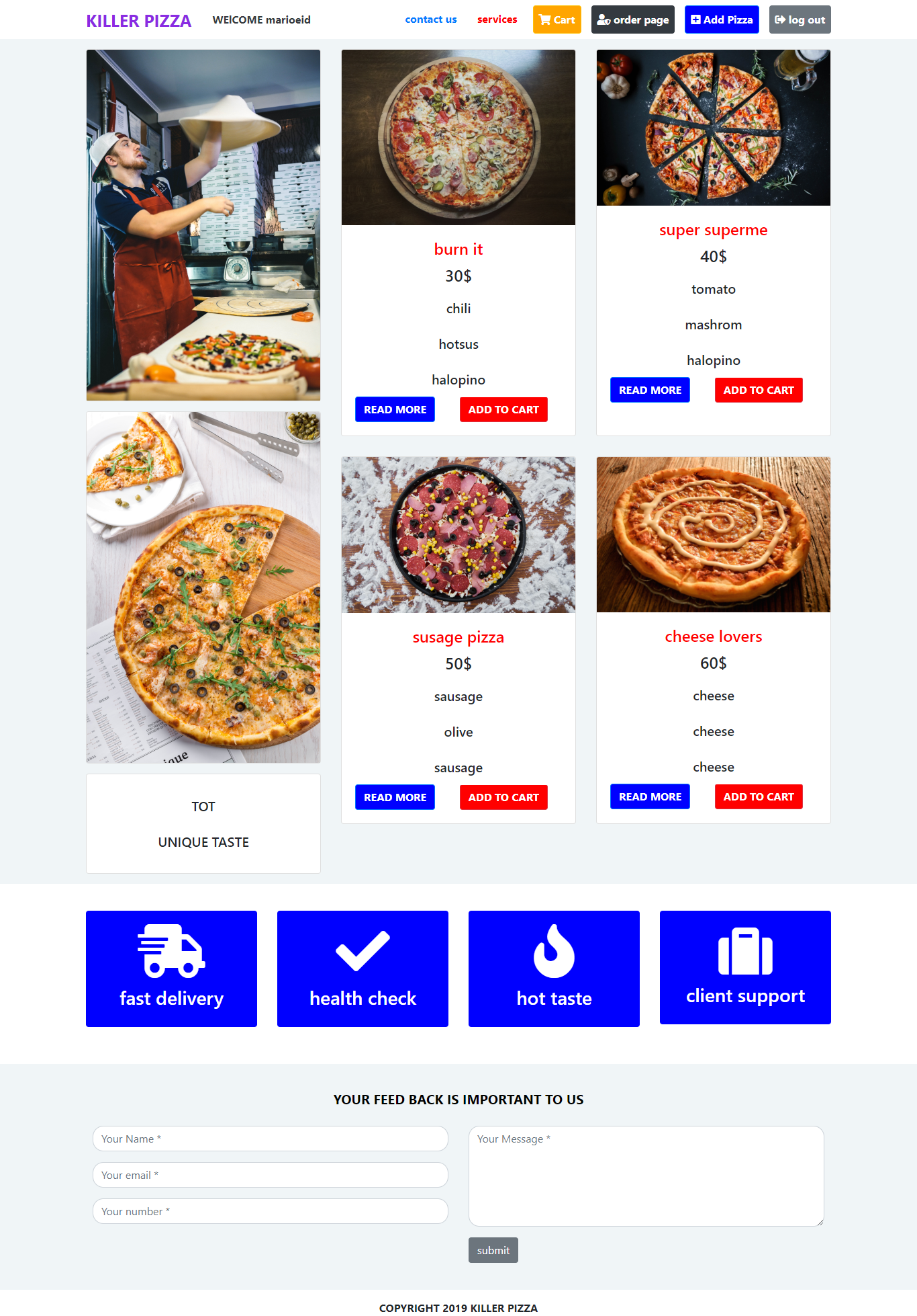 GitHub - marioeid/pizza-project-and-php-mysqli-refrence-file-: a full pizza website with payment ...