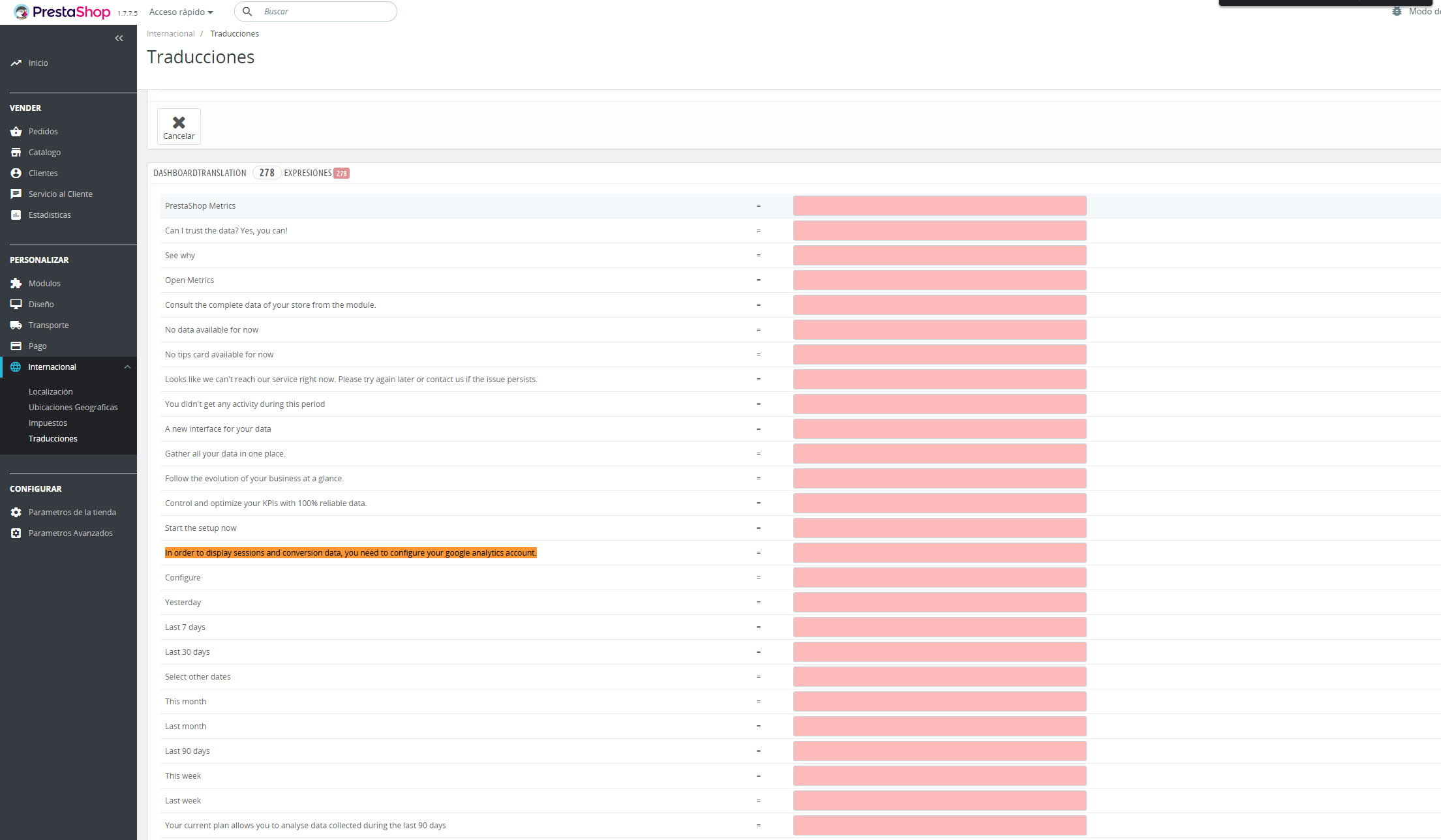 Translation module is not working - Cant update translations · Issue #25779 · PrestaShop ...