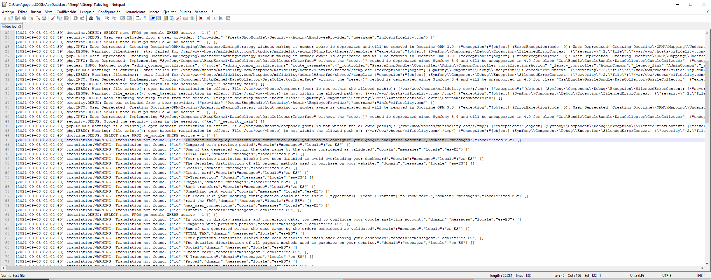 Translation Module Is Not Working Cant Update Translations · Issue 25779 · Prestashop