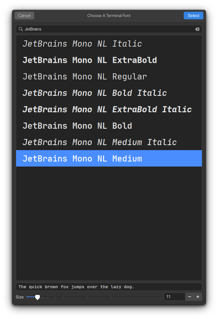 1.0.6 Does not show as monospaced font · Issue #230 · JetBrains/JetBrainsMono · GitHub