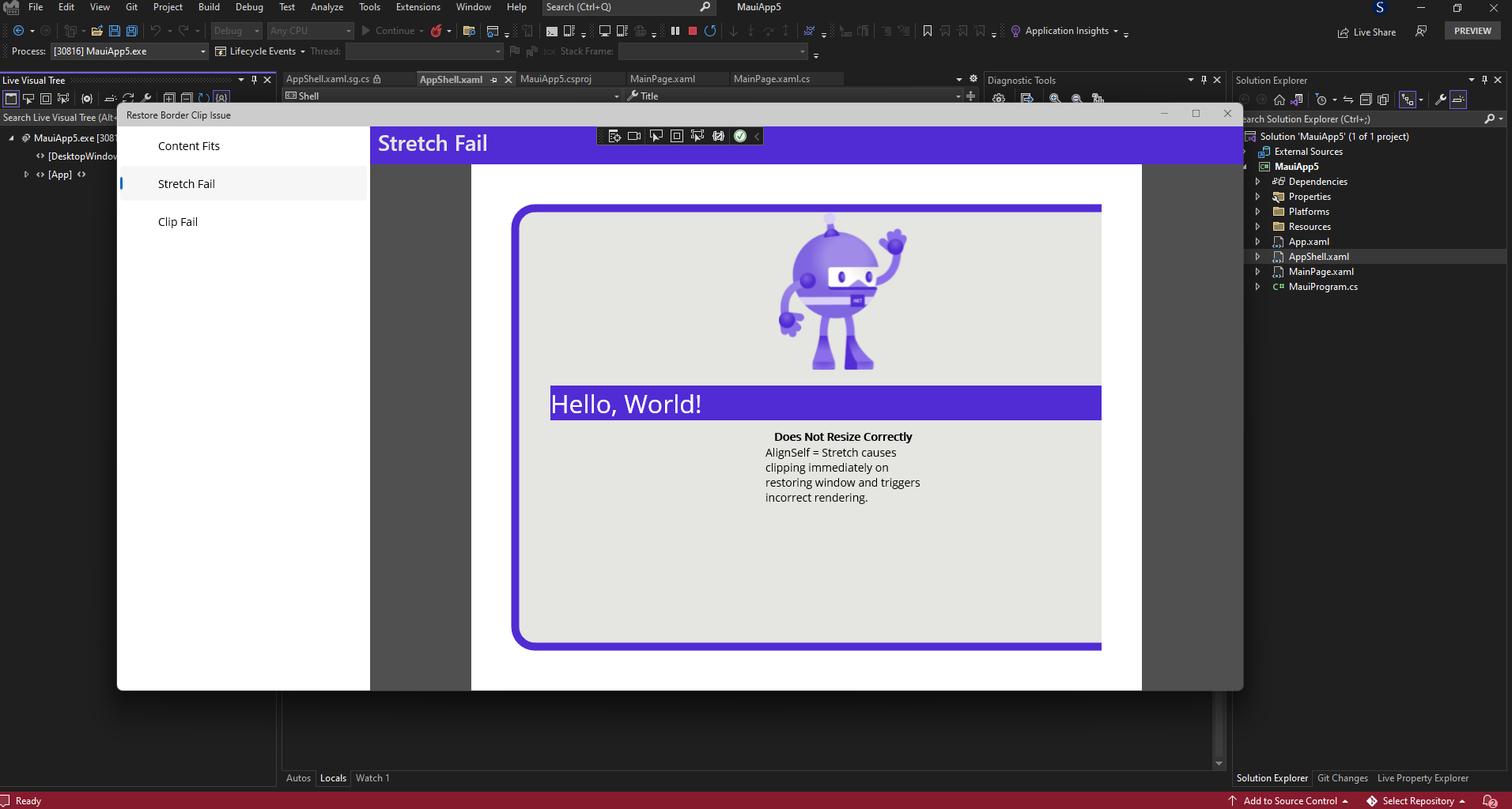 Border container not resizing correctly when window restored down inside a flex layout · Issue ...