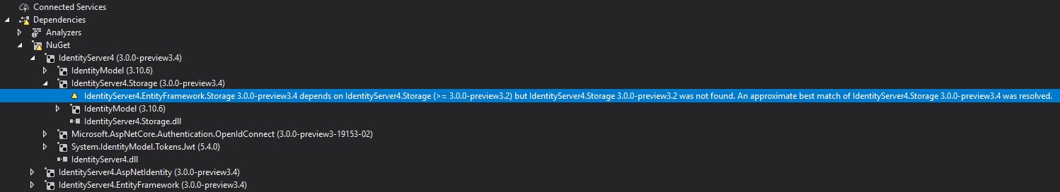 Small dependency issue in 3.0.0-preview3.4 IdentityServer4.Storage NuGet package · Issue #3204 ...