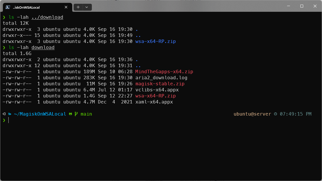 Download folder with wsa-x64.zip is created in the parent directory · Issue #114 · LSPosed ...