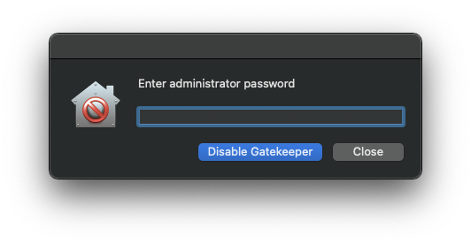GitHub - 9021007/GatekeeperBeGone: An easy to use GUI for disabling MacOS Gatekeeper ...