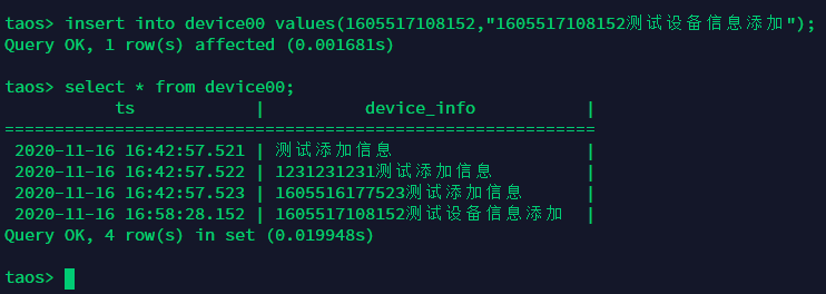 Failed to insert Chinese characters · Issue #4245 · taosdata/TDengine · GitHub