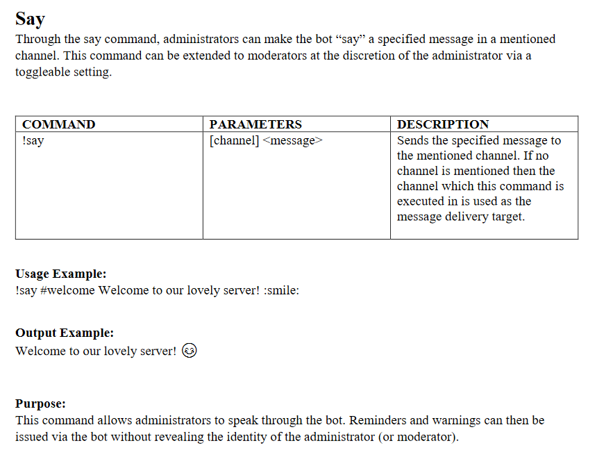 say command · Issue #350 · zaanposni/discord-masz · GitHub