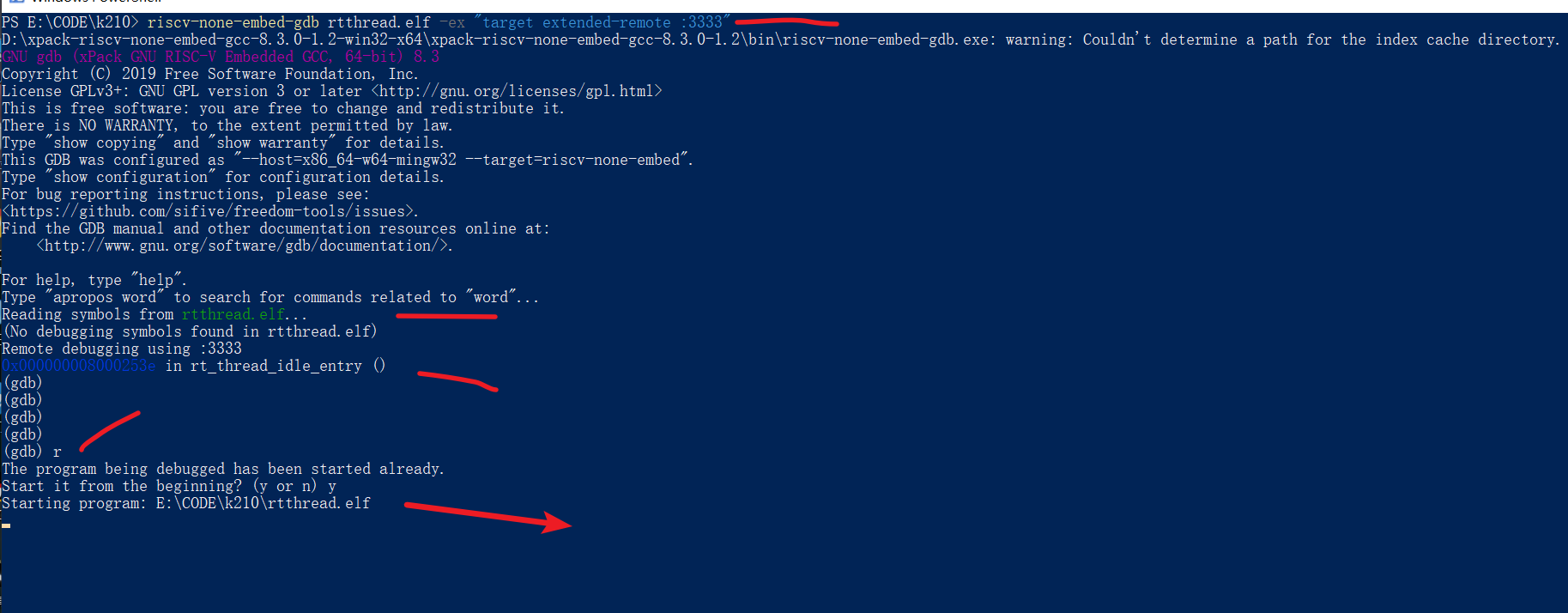 K210 debug （在线调试）出现问题，如下图，不用RTT操作系统是正常的。 · Issue #4147 · RT-Thread/rt-thread · GitHub
