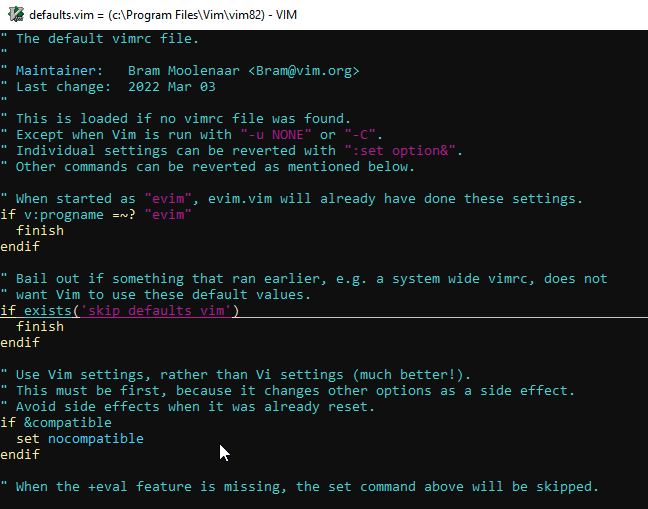 Cursorline behavior different in Gvim Windows and Vim in terminal. · Issue #10241 · vim/vim · GitHub